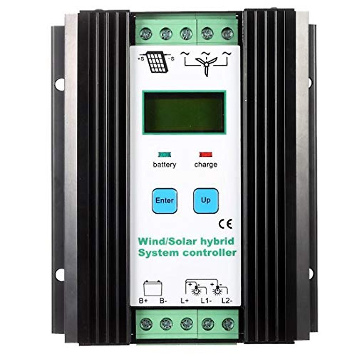 Gimax Wind&Solar Hybrid PWM Controller(600W Wind+400W Solar) 12V/24V Automatic-SCLL - (Size: -)