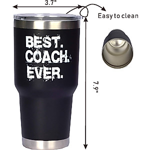 MEANT2TOBE Best Coach Ever Gifts, Best Coach, Best Coach Ever, Best Coach Ever Cup(Mint) Bundle with Coach Gifts, Best Coach Ever, Coach Keychain, Best Coach Gifts (Black)