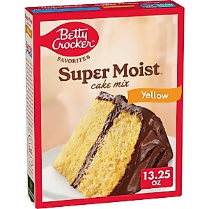 Betty Crocker Favorites Super Moist Yellow Cake Mix, 13.25 oz (Pack of 12)