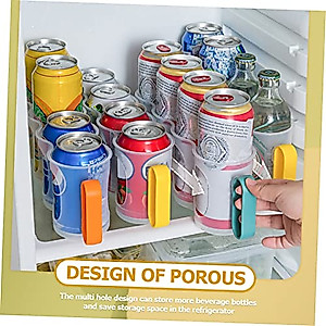 Baluue 6 Pcs Cans Organizer Dispensador De Cerveza Stackable Storage Box Fridge Organizer Cans Freezer Drink Organizer Beverage Bins Fridge Organizer Drinks Fridge Soda Can Dispenser Beer