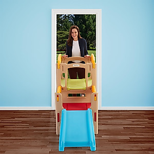 Simplay3 Young Explorers Adventure Climber - Indoor Outdoor Crawl Climb Drive Slide, Year-Round Playset for Children