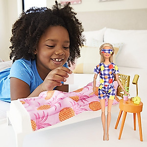 SOTOGO 11 Pieces Doll Clothes and Accessories for 11.5 Inch Girl Doll Good Sleeping Playset Include 6 Sets Doll Pajamas and Bathrobes, 1 Piece Sleeping Bag and 4 Pieces Doll Eye Masks