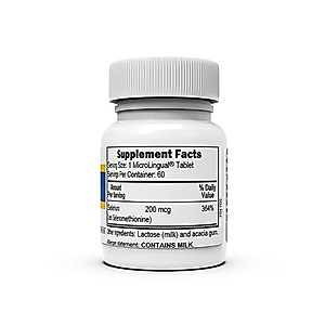 Superior Source Selenium Nutritional Supplements, 200 mcg, 60 Count