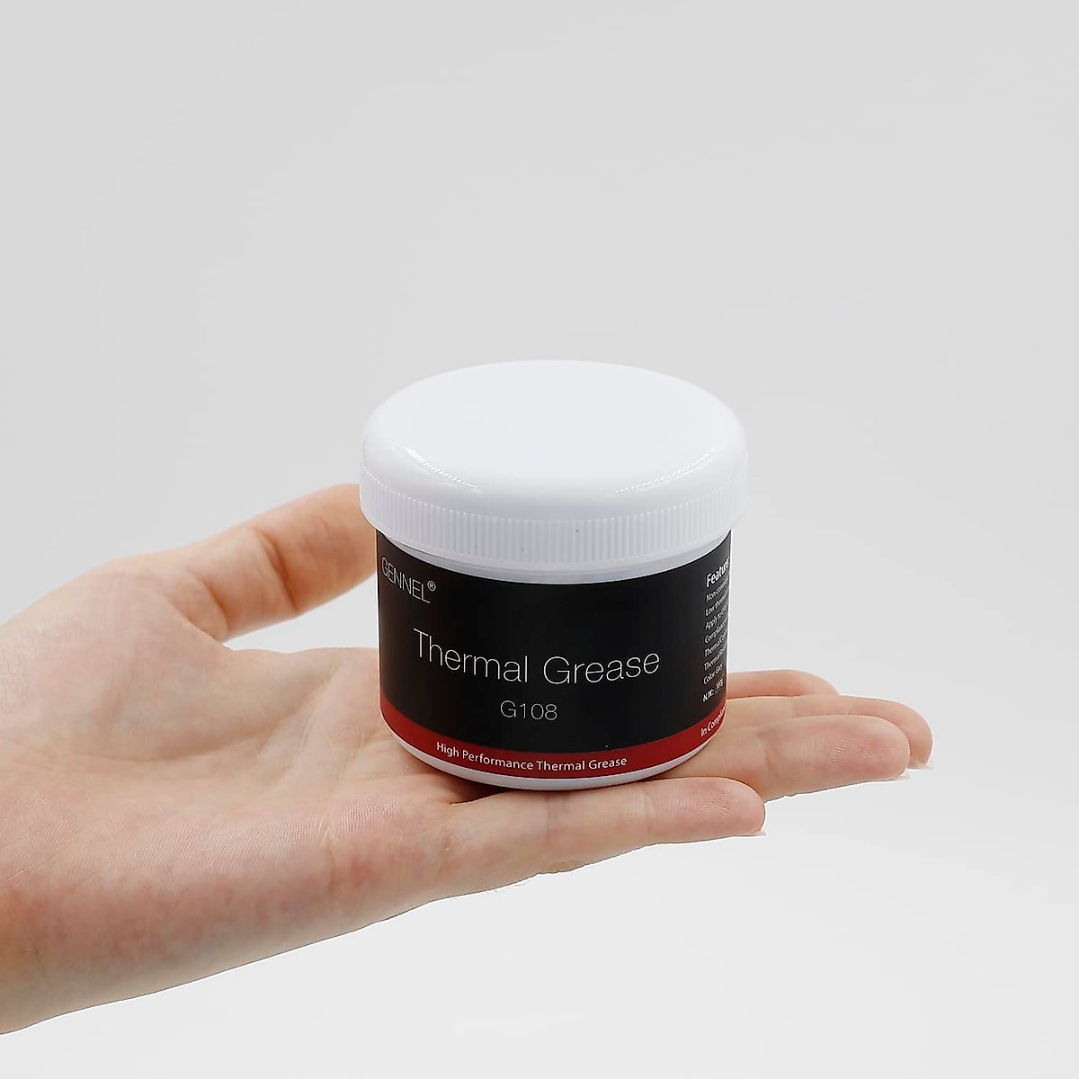 GENNEL G108 100g High Performance Thermal Paste, CPU Heatsink Paste, Thermal Compound, Carbon Based Thermal Conductive Grease for CPU Processor Coolers GPU IC LED Chipset Ovens PS4 PS5 Xbox