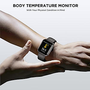 omthing Smart Watch, Fitness Tracker with Heart Rate and Sleep Monitor, 20 Sports Modes, IP68 Waterproof Pedometer, 1.65" Full Touch Screen, Activity Tracker Compatible with Android iOS