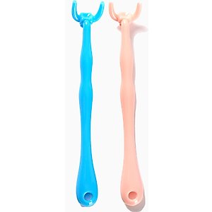 Reusable NO-Waste Dental Floss Handle 2 Counts for Adults and Kids Teeth Cleaning Interdental Brush Unflavored Floss Picks Colorful Design floas Holder Flosser