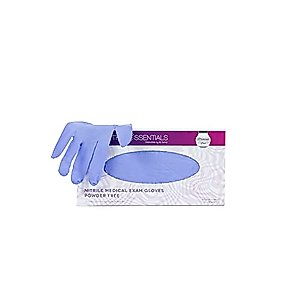 The Essentials Disposable Nitrile Gloves, Powder Free, Single Use Non-Sterile Protective Gloves for Various Uses - 300 Count