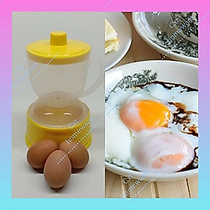 Half Boiled Egg Maker , Half Boil Egg Cooker , Original Malaysian Half Boiled Egg Maker , Half Soft Boiled Egg Maker Boiler Cooker, YELLOW