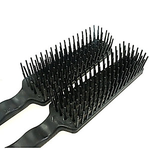 SXYH 2pcs Horse Pet Detangler Plastic Comb for Long Tail Mane Forky Comb (Black)