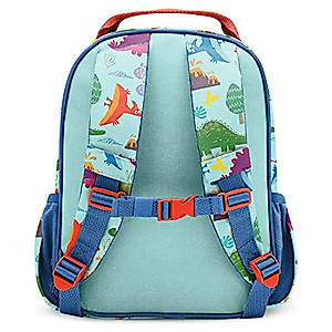 Simple Modern Toddler Mini Backpack for Kids Boys Girls | Preschool Small Backpack | Fletcher Collection | Toddler - Mini (14" tall) | Blue Dino