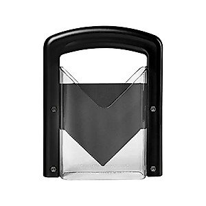 Bagel Slicer, Safety Handle，Bagel Cutter Stainless Steel (Black)