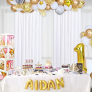 White Sequin Backdrops 2 Pack 2ftx8ft Photo Booth Backdrop Photography Glitter Background for Birthday Party Decorations