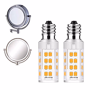 2Pack LED Makeup Mirror Bulb Replacement Mirror 20W RP34B Light Bulb fits BE151T BE71CT BE47X BE47BR for Cosmetic Vanity Makeup Mirror with Single Double Sided Lighted Magnification (6000K)
