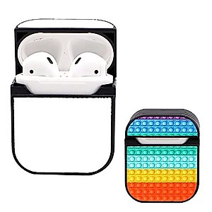 Sublimation Blank Case Compatible with AirPods/AirPods 2 - Black DIY Plastic Cover Made by INNOSUB USA