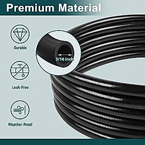 GASPRO 18-Foot Propane Hose Extension for Propane Devices with 3/8" Male Flare, for RV, Gas Grill, Heater, Burner and More, Flexible and Durable