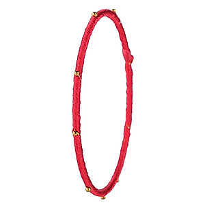 Efulgenz Indian Bangles for Women Indian Silk Thread Bangles Fashion Jewelry Indian Bollywood Gold Tone Beads Silk Thread Wedding Bridal Bracelet Bangle Set for Women (12 Pcs) Size 2.6