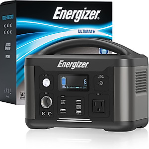 Energizer Portable Power Station PPS700 626Wh Battery 110V/600W Backup Lithium Battery, 110V/600W Pure Sine Wave AC Outlet, Solar Generator for Outdoors Camping Travel Hunting Blackout