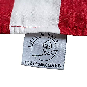 TWIG & BALE Athens Georgia Baby Blanket Organic Cotton Muslin Swaddle Blanket - 47" x 43" - Fans of Georgia Bulldogs Baby Gift for Boys Girls Receiving Blankets