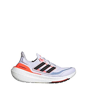 adidas Women’s Ultraboost Light Running Shoes (Ultraboost 23), White/Black/Solar Red, 9.5