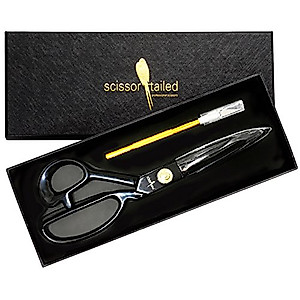 Professional Tailor Scissors 8 Inch for Cutting Fabric Heavy Duty Scissors for Leather Cutting Industrial Sharp Sewing Shears for Home Office Artists Dressmakers