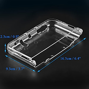 OSTENT Protector Clear Crystal Hard Cover Case for Nintendo New 3DSLL/XL Console