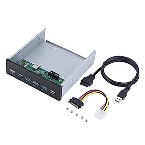 Shipenophy Data Transmission Sturdy Long-Term Use Multi-Functional Front Panel Plug and Play Computer