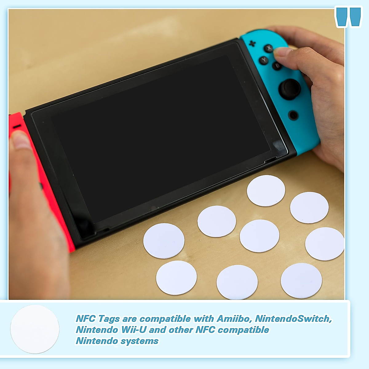 NFC 215 Cards, NTAG215 NFC Round Cards NFC 215 Card Tag Compatible with TagMo and Amiibo and NFC Enabled Mobile Phones and Devices (30 Pieces)