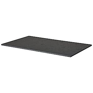 Kaboon 55x28 Desk Table Top, One Piece Wood Tabletop for Home and Office Desk, Double Desk, L Desk DIY(27.5" D x 55" W, Cloud Atlas/Black Desktop Only)