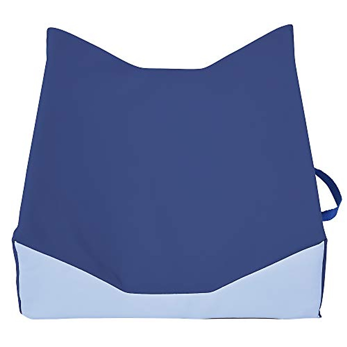 Factory Direct Partners 10421-NVPB SoftScape Ultra-Soft Daycare Baby and Infant Contoured Changing Pad, Non-Slip Bottom, Built-in Handle Easy to Transport Travel - Navy/Powder Blue