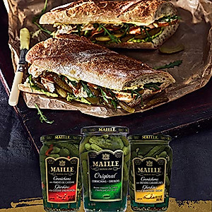 Maille Pickles Cornichons Original The perfect cornichon for garnishing a gourmet sandwich or snacking Product of France 13.5 oz