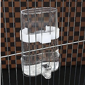 Automatic Bird Waterer Feeder,Bird Water Dispenser for Cage,2PCS No Mess Bird Feeder Parakeet Waterer Cockatiel Cage Accessories
