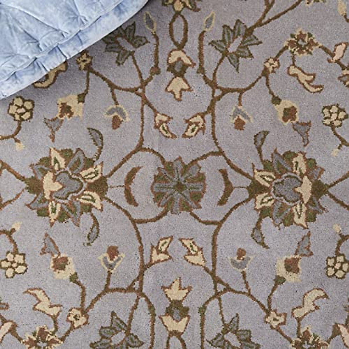 SAFAVIEH Heritage Collection Area Rug - 8' x 10', Beige & Grey, Handmade Traditional Oriental Wool, Ideal for High Traffic Areas in Living Room, Bedroom (HG862A)