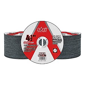 SALI 100 Pack Cut Off Wheel 4 1/2 Inch Cutting Wheels 4-1/2" x 3/64" x 7/8" Professional Cutting Stainless Steel, Angle Grinder Cutting Wheel,Cutting Discs with Aggressive Cutting Upgrade (4.5in, 100)