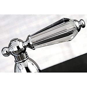Kingston Brass KB1791WLLLS 8" to 16" Widespread Kitchen Faucet Less Sprayer, 8-1/4" in Spout Reach, Chrome