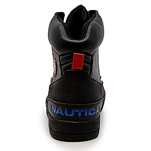 NAUTICA Mens Padden Weather-Resistant Snow, Lace-Up Insulated Duck Boot-Black-12