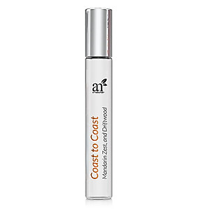 Artnaturals Coast to Coast - Roll On Perfume - Rollerball Fragrance - Mandarin Zest & Driftwood Scent - .33 oz