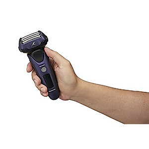Panasonic ES-LV67-A803 Wet and Dry Shaver, 5 Shaving Heads with Linear Motor, Including Hair Trimmer, Navy Blue