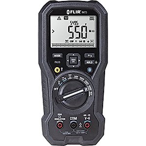 FLIR IM75 Insulation Tester/Digital Multimeter with VFD Filter and Bluetooth
