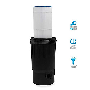 XtremepowerUS 200 sq/ft Pool Cartridge Filter In-Ground Swimming Pool and Spa Pool Filter System for Pools Up to 47000 Gallons