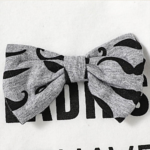 Aslaylme Baby Boy Matching Outfit Newborn Boy Twins Bodysuit Ladies We Have Arrived Romper (White,0-3 Months)