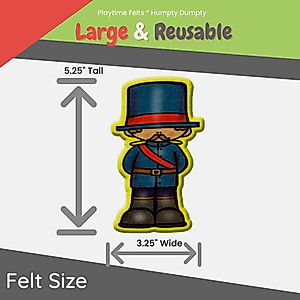 Humpty Dumpty Nursery Rhyme Felt Figures | 8 Adorable Felt Board Pieces for Flannel Board. Perfect for Toddlers, Preschool and Kindergarten - Reusable Felt Board Stories