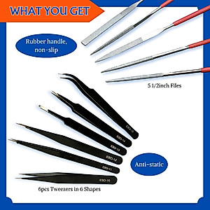 JUNYAOHSU Gundam Model Tool Kit, 64pcs Hobby Modeler Basic Tool Set for Minature Bandai Models, Cars, Airplanes, Buildings, Gundam, Robots Repairing Fixing