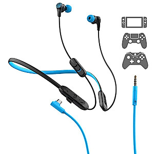 JLab Play Gaming Wireless Earbuds, 11+ Hour Bluetooth 5 Playtime 60ms Super-Low Latency for Mobile Gameplay, Built-in Microphone, AUX Gaming Cord Compatible with Gaming Consoles