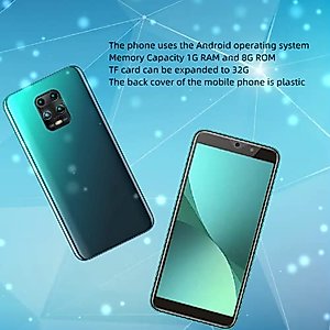 zsddzzy Unlocked Cell Phone，W8, Android Smartphone, 5.72-inch Screen，Dual SIM Card，1G RAM， 8G ROM，Only Supports Dual SIM Card Frequency Band of 3GWCDMA ：850/2100MHZ（Purple）
