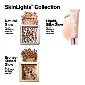 Revlon Skinlights Prismatic Powder Bronzer, Translucent-to-Buildable Coverage, Sunlit Glow (110), 0.28 Oz