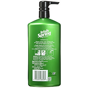 Irish Spring Men's Body Wash Pump, Original - 32 Fluid Ounce