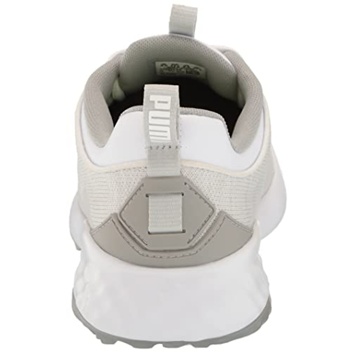 PUMA Golf Men's Fusion PRO Extra Wide Golf Shoe, Puma White-Puma Silver-High Rise, 9.5