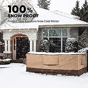 PatioGem Patio Furniture Covers Waterproof Heavy Duty for Winter, 86”Lx44”Wx27.8”H Patio Furniture Set Covers, Outdoor Furniture Covers For Patio Furniture, Outdoor Table Covers Waterproof Rectangle