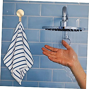 Cabilock 2pcs Double Round Coat Hook Stick on Hooks Heavy Duty s Hooks Door Robe Hanger Door Hooks cast Iron Hooks Stick on Wall Hooks Metal Wall Hooks Office Key Holder Zinc Alloy Curtain