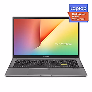 ASUS VivoBook S15 S533 Thin and Light Laptop, 15.6” FHD Display, Intel Core i7-1165G7 CPU, 16GB DDR4 RAM, 512GB PCIe SSD, Fingerprint Reader, Wi-Fi 6, Windows 10 Home, Indie Black, S533EA-DH74